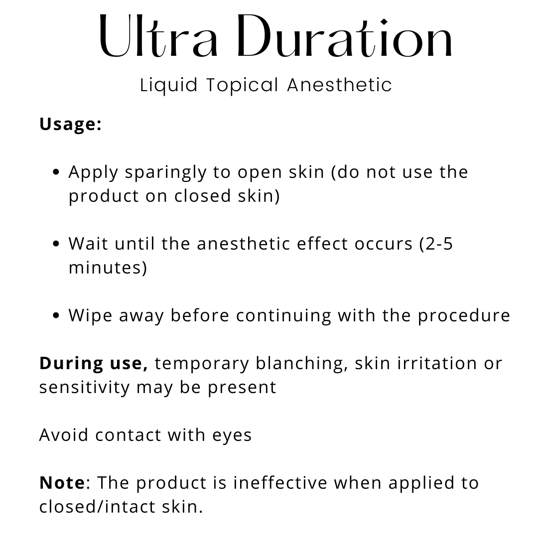 Duration Liquid Topical Anesthetic - Learn Cosmetic Tattoo and Fine ...