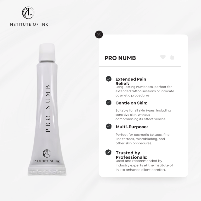 Pro Numb – Professional Pre-Tattoo Numbing Cream by Institute of Ink - Learn Cosmetic Tattoo and ...