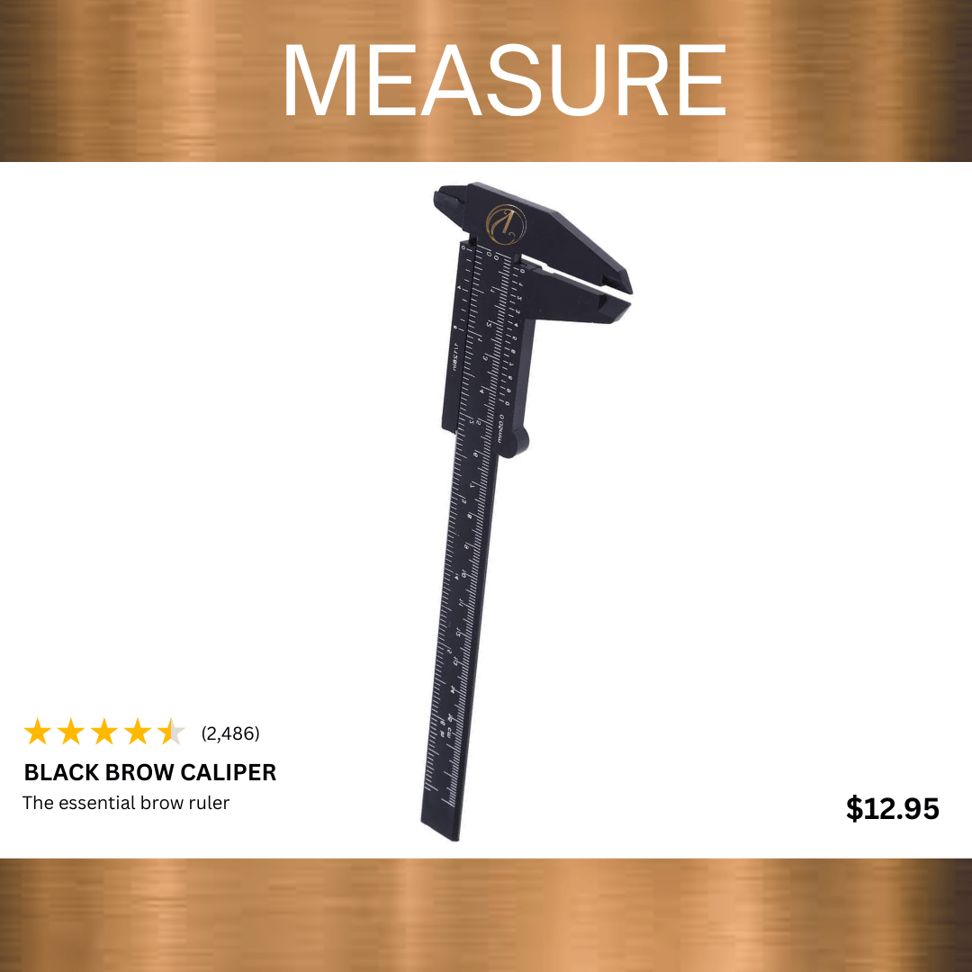 Premium Brow Mapping Caliper | Cosmetic Tattoo Tool - Learn Cosmetic ...